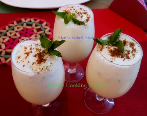 Matthasalted Lassi Yogurt Drink Indian Cooking Manual